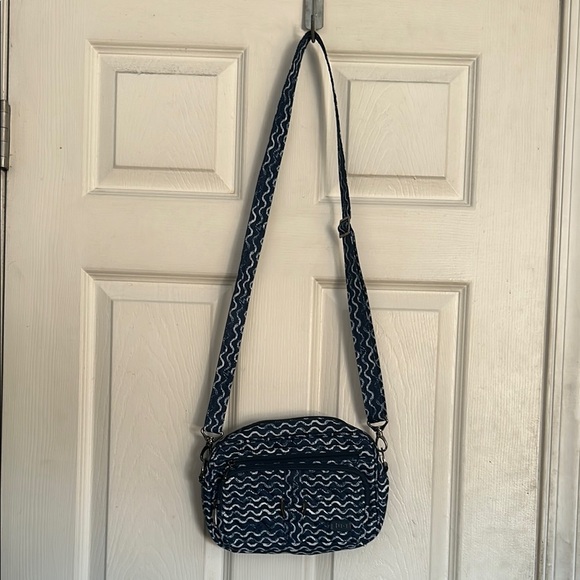 lug | Bags | Lug Carousel Bluewhite Patterned Crossbody Bag | Poshmark